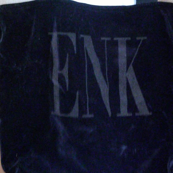 ENK | Bags | Enk Black Velvet Tote Bag | Poshmark